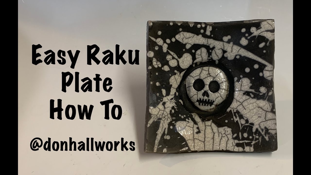 Easy Raku Plate How To - YouTube