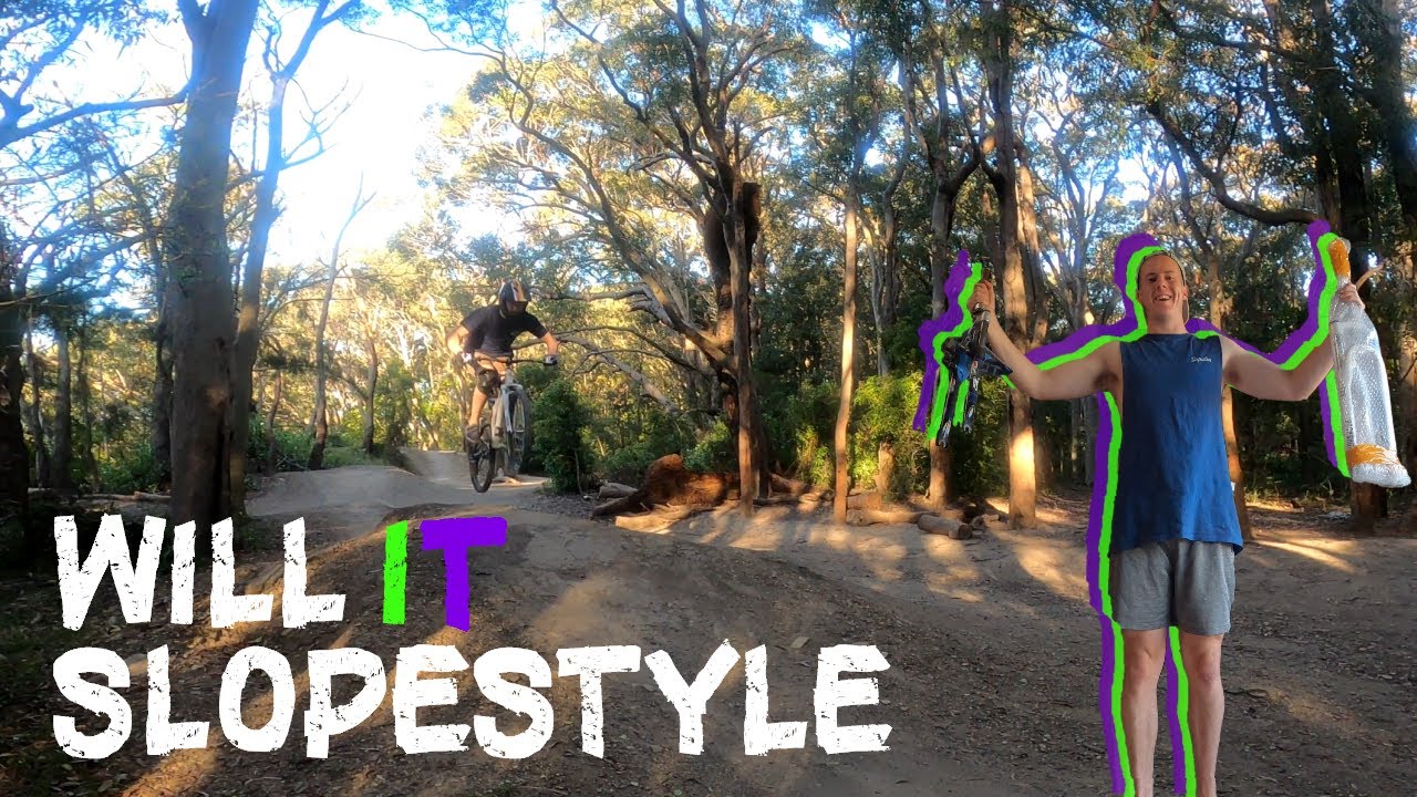 World's cheapest SLOPESTYLE bike? // Build and ride plus a massive BAIL ...