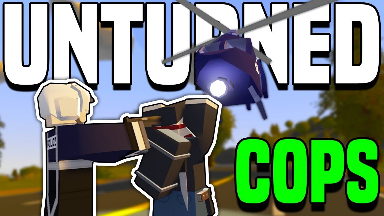 HUNTING DOWN CRIMINALS IN A POLICE HELICOPTER!! (Unturned Cops ft.Fudgy ...