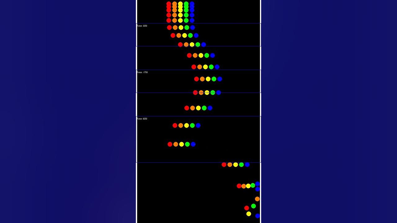 좌우에서 불어오는 바람, 공들이 춤추다! 🌬️⚽ #물리시뮬레이션 #Pymunk - YouTube