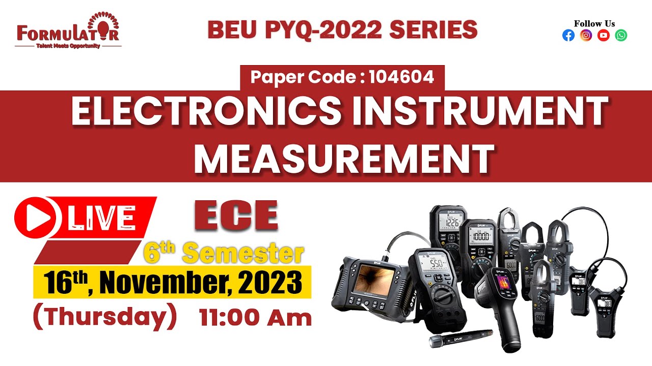 BEU PYQ-2022 Electronics Instruments & Measurement #beu #6th #semester #ece #electronics - YouTube