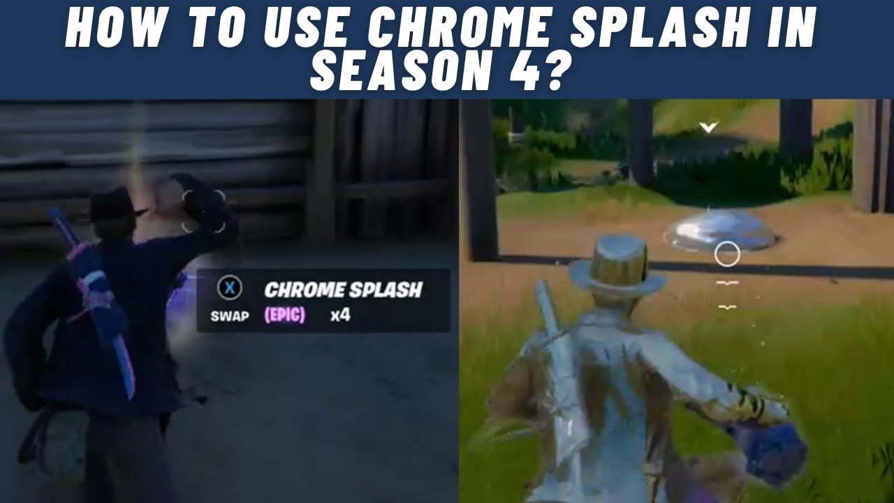 How to use *NEW* Chrome Splash Sliding Feature in Fortnite Season 4 ...