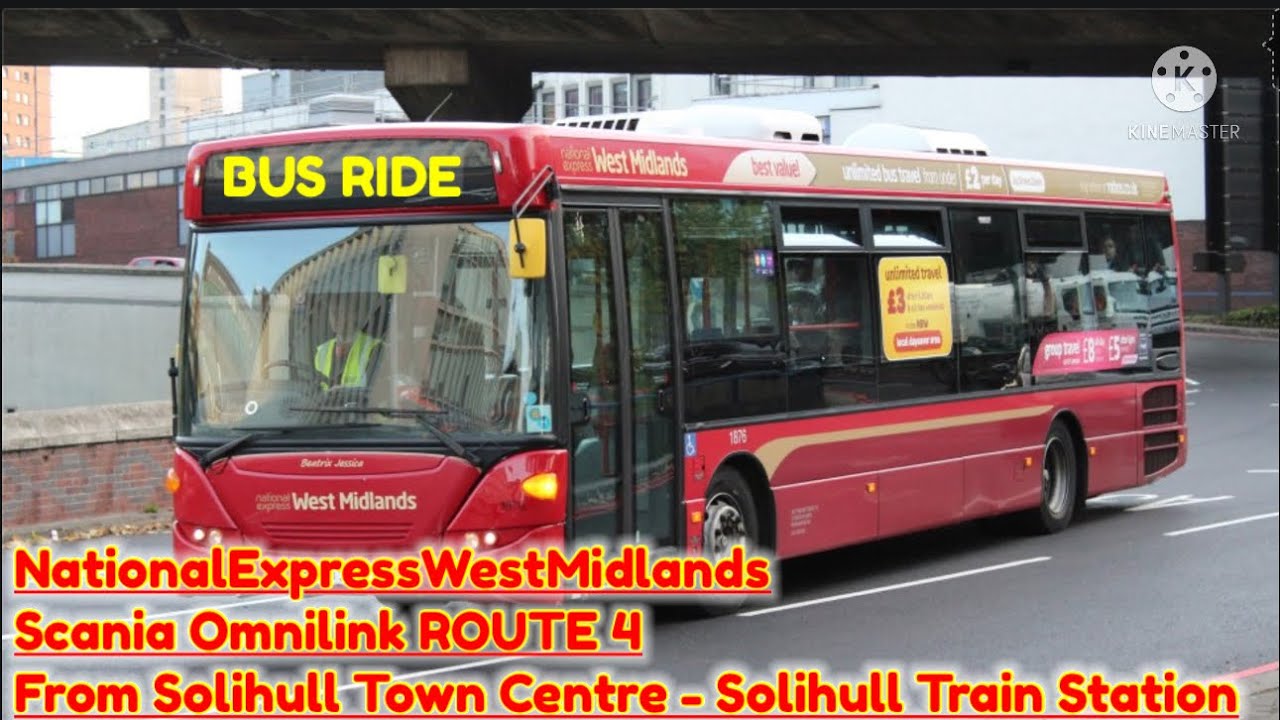 BUS RIDE | NXWM Scania Omnilink On Route 4 | From Solihull town centre ...