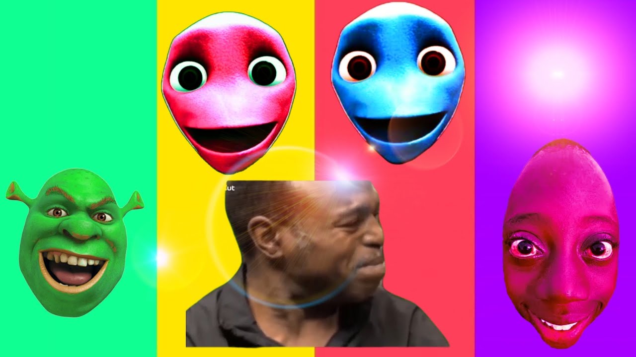 Wrong Eyes 👀 Shrek and Alien Blue Alien Red Tenge Tenge - YouTube