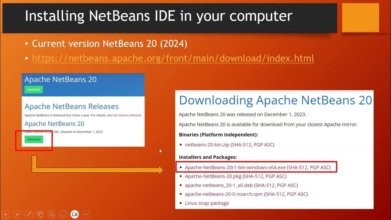 Part 07: Installing NetBeans in the Computer - YouTube