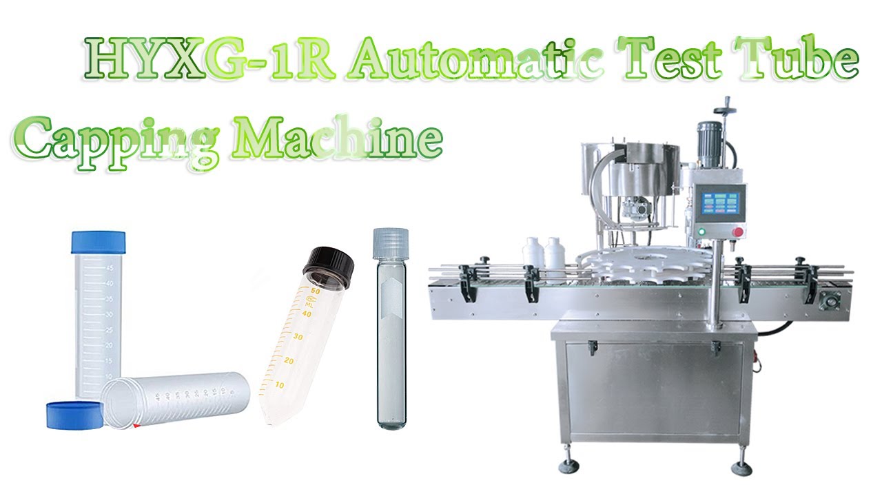 HYXG-1R Automatic Test Tube Capping Machine - YouTube