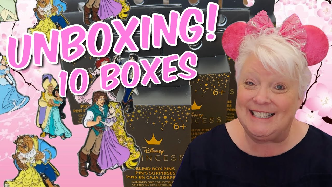 UNBOXING! Disney Princess Couples Mystery Blind Box Pins! 10 Boxes ...