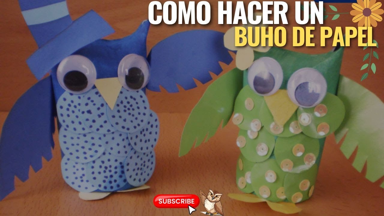 🦉Como Hacer Un buen Búho de Papel - YouTube