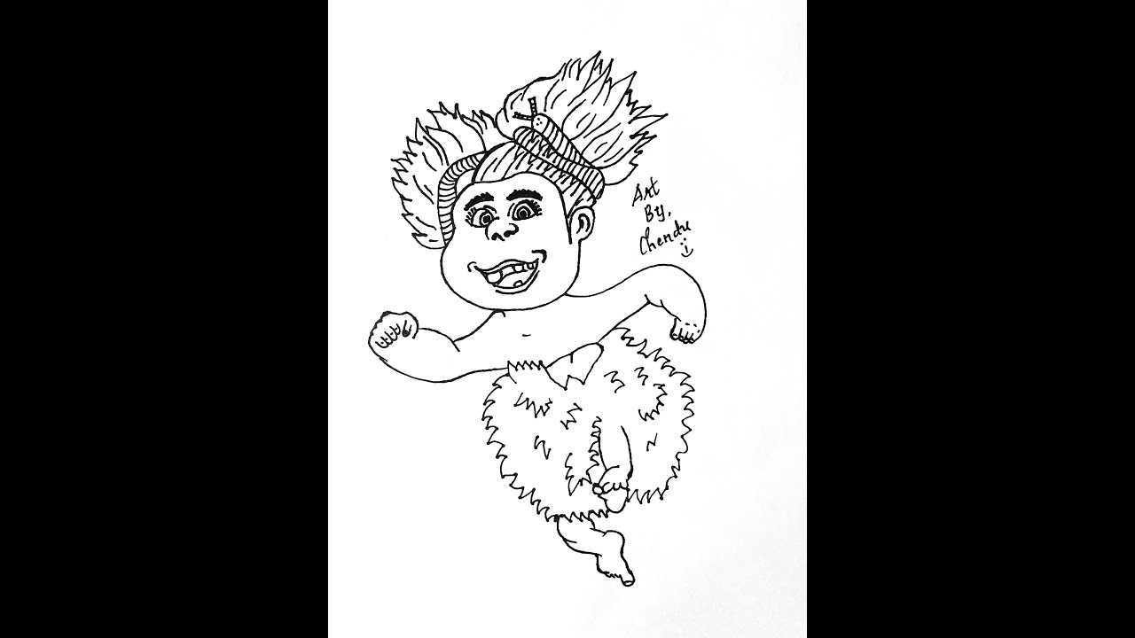 Draw with me Sandy from The Croods family - YouTube