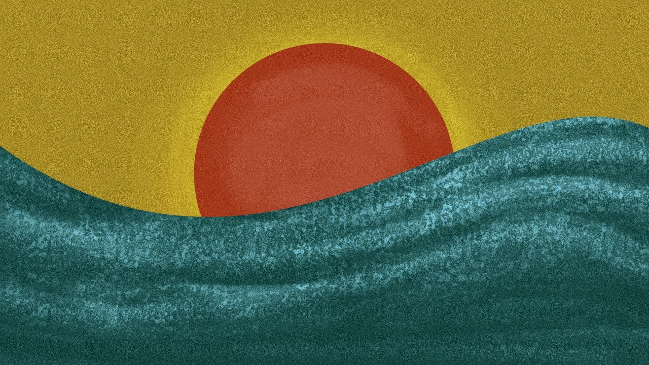Sunset At Sea Illustration Make in Affinity Designer - YouTube