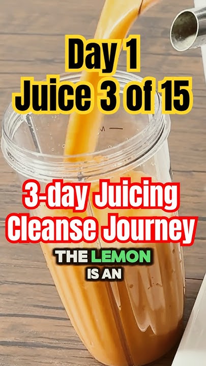 Day 1- Juice 3 of 15 of a 3-day Juicing Cleanse Journey. Let's go! #juicing - YouTube