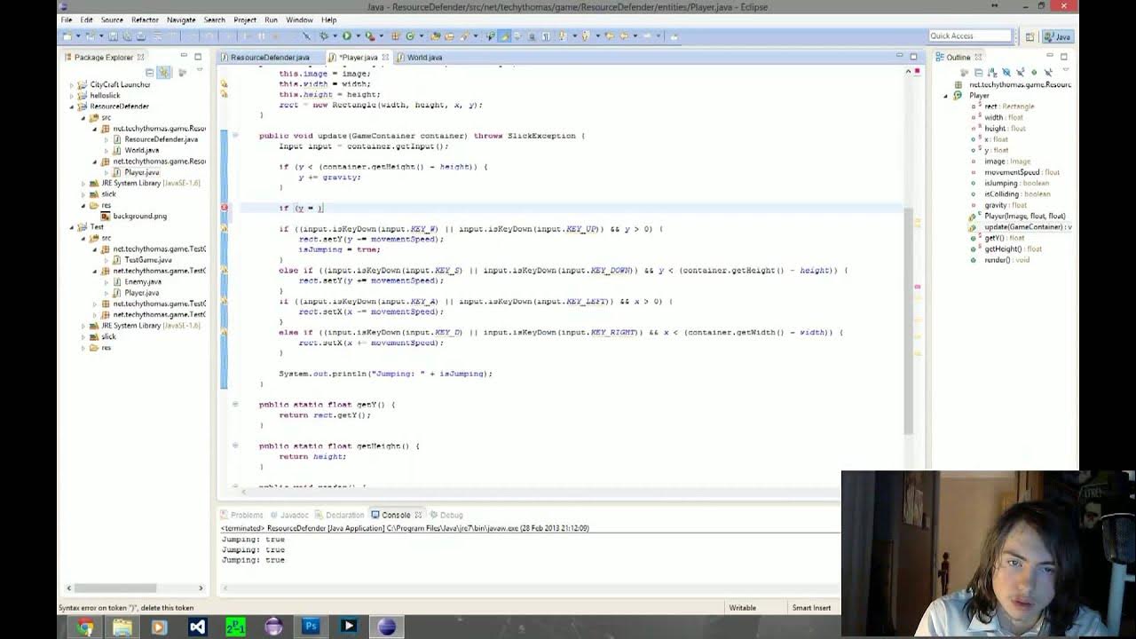 Coding a Slick2D Java Game - Livestream Footage - YouTube