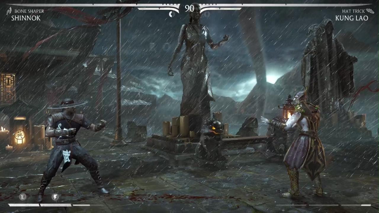 Mortal Kombat X_Shinnok/Bone Shaper VS Kung Lao/Hat Trick - YouTube