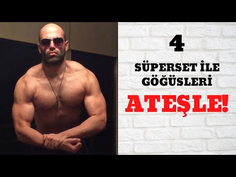 4 MÜKEMMEL GÖĞÜS KASI SÜPERSETİ! Evde Göğüs Kası Geliştirme Hareketleri