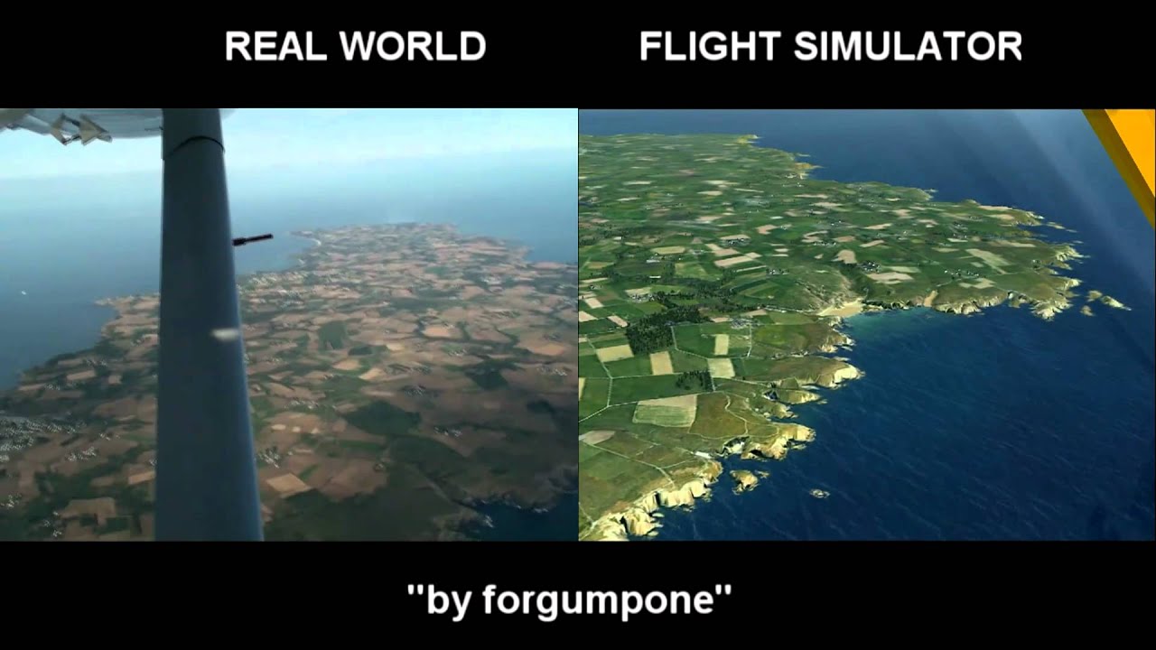 REAL WORLD vs Flight Simulator X(FSX) - YouTube