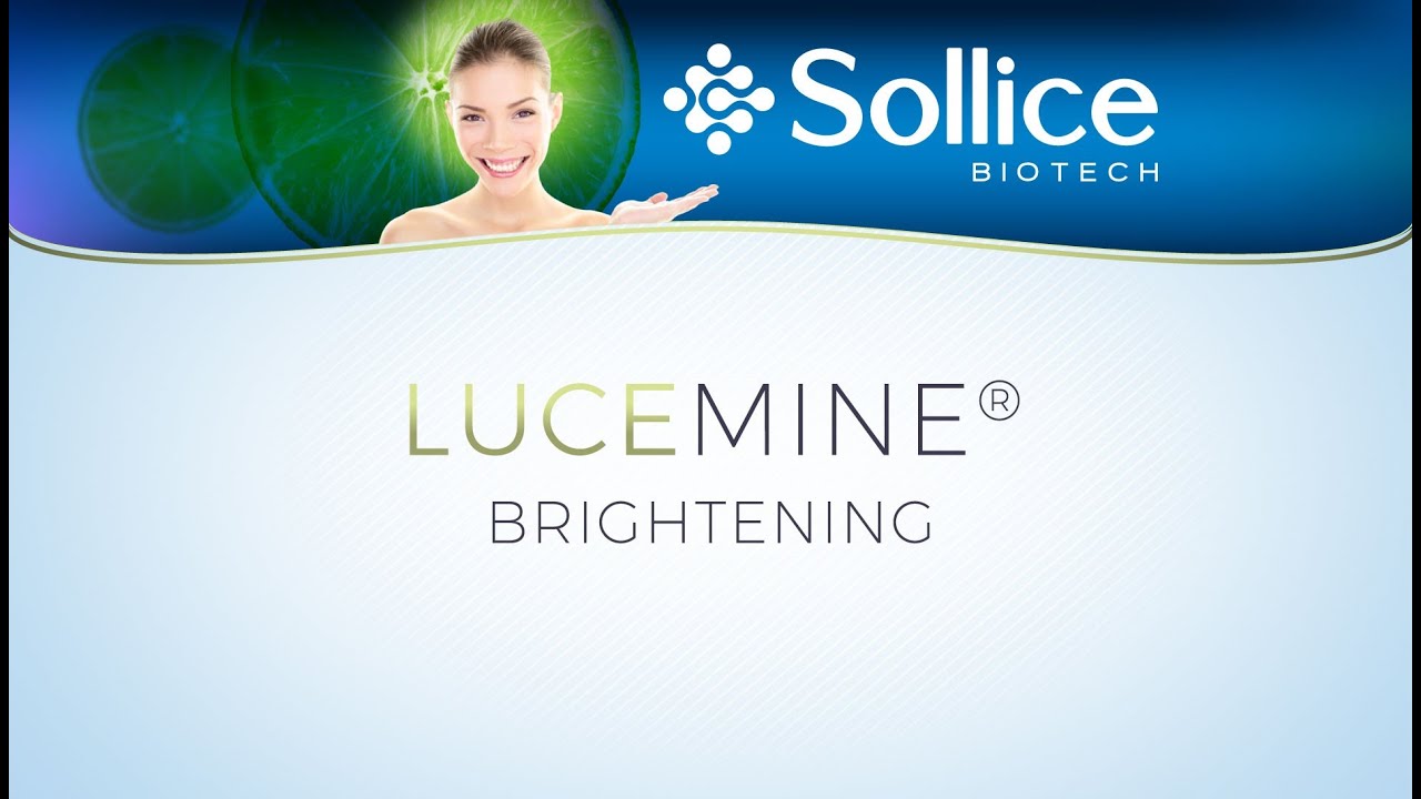 🍋 LUCEMINE® - 3-O-Ethyl Ascorbic Acid - SOLLICE BIOTECH - YouTube
