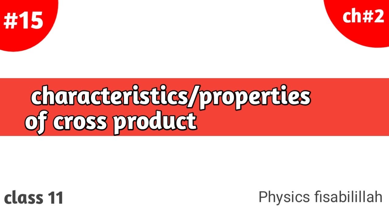 15 Characteristics properties Of Cross Product class 11 Physics ch 2 15-characteristics-properties-of-cross-product-class-11-physics-ch-2