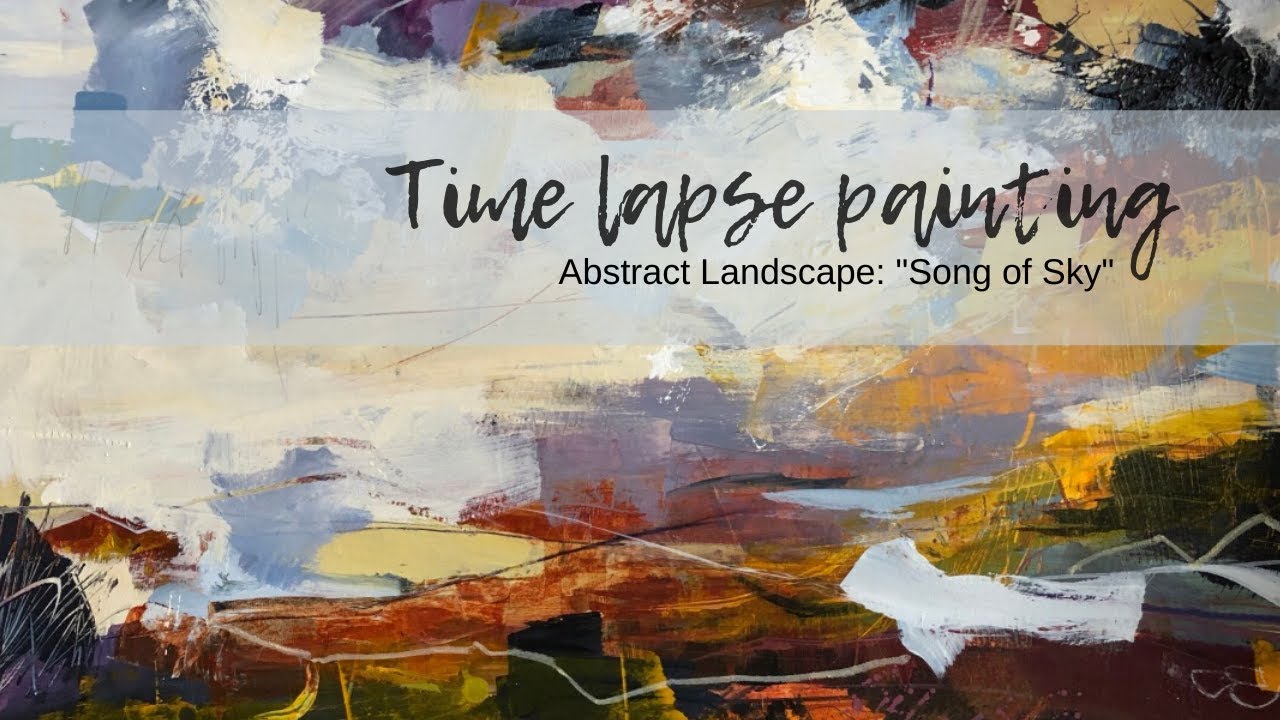 Abstract landscape painting - Time Lapse - YouTube