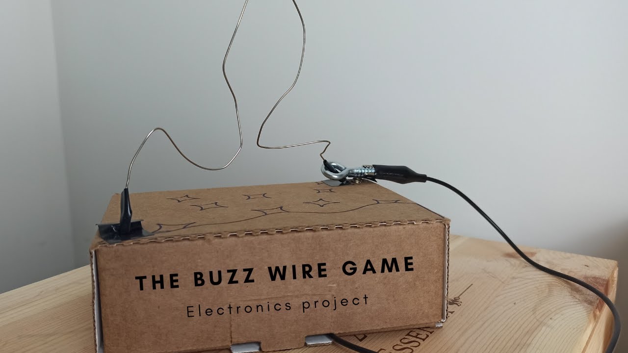 The buzz wire- electronics project - YouTube