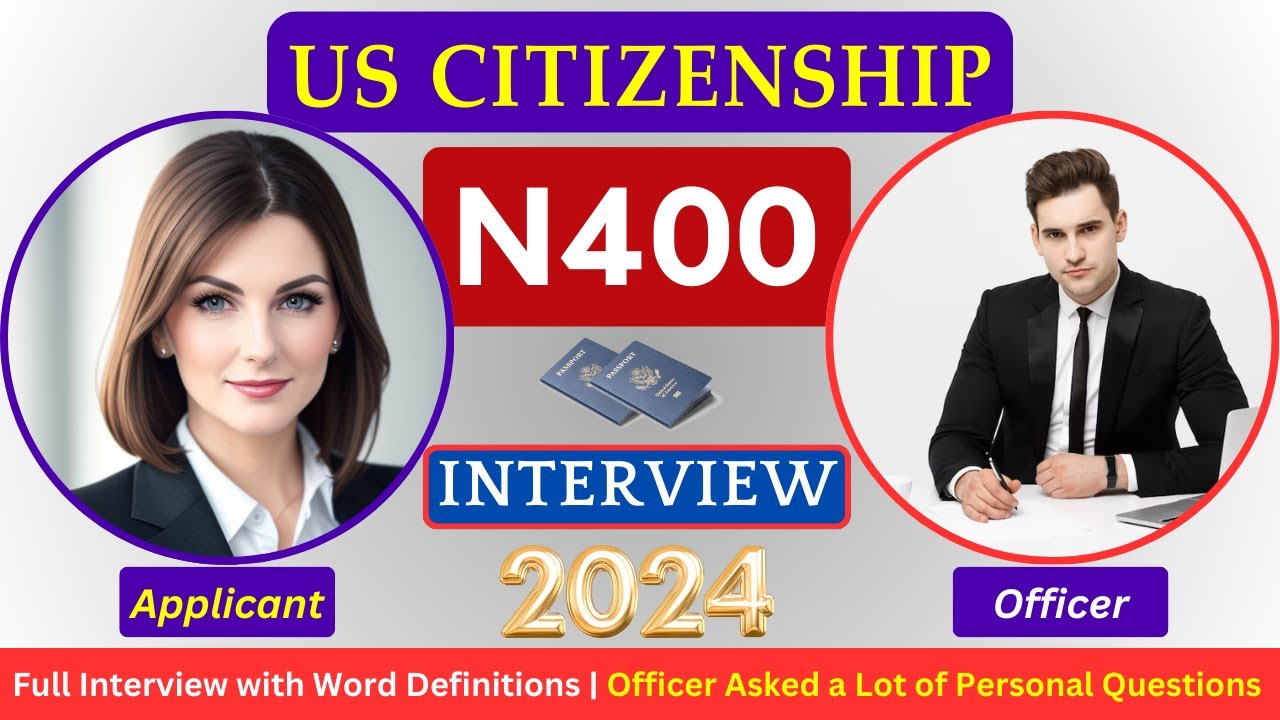 Real Interview of US Citizenship 2024 & Oath Ceremony - N400 ...