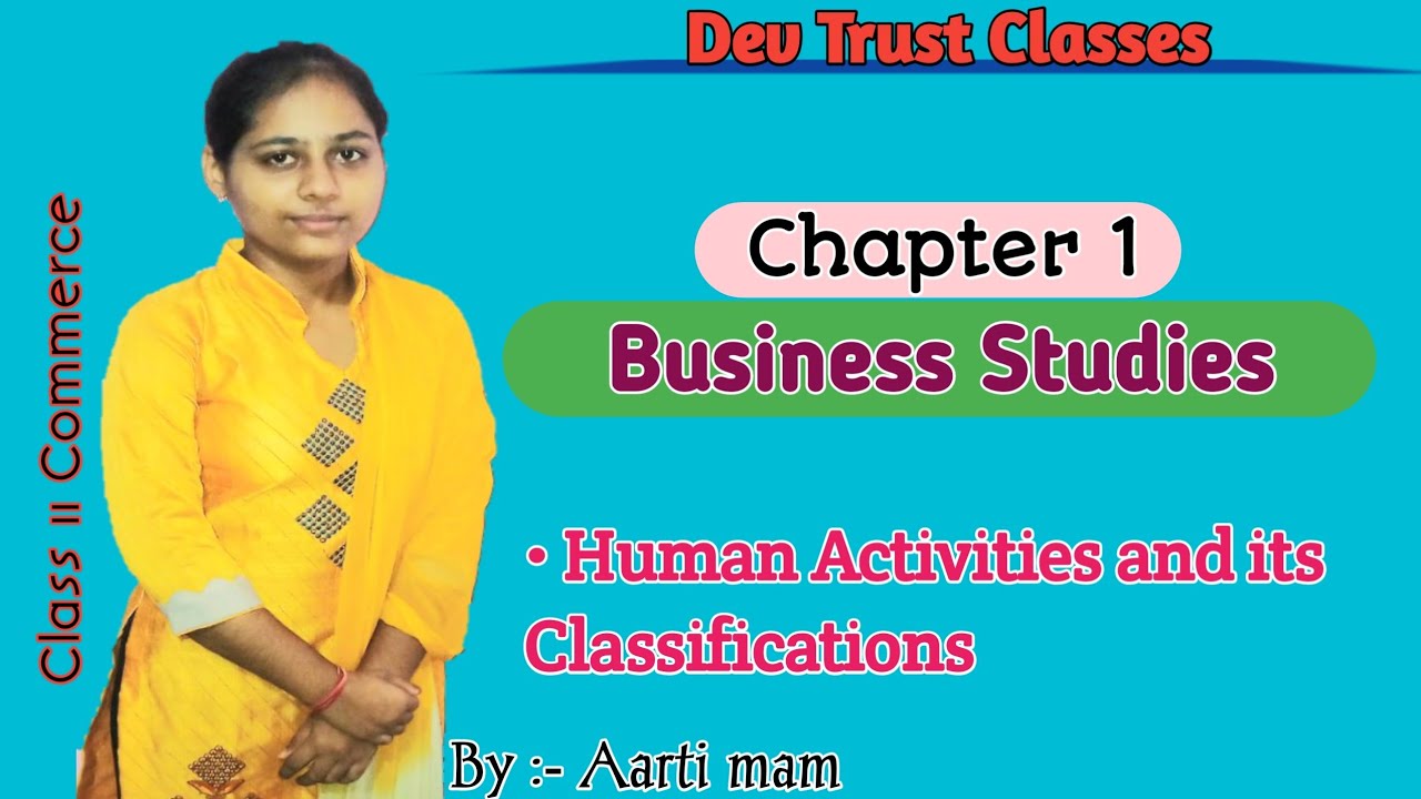 Business studies class 11|| Human Activities and it's classification ...
