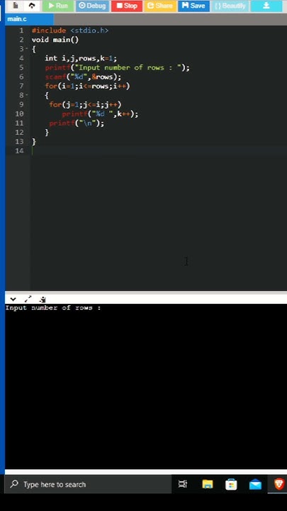 Star 🌟 Print In C Language || Print Star Using C Language #k391 #hackq #clanguage - YouTube