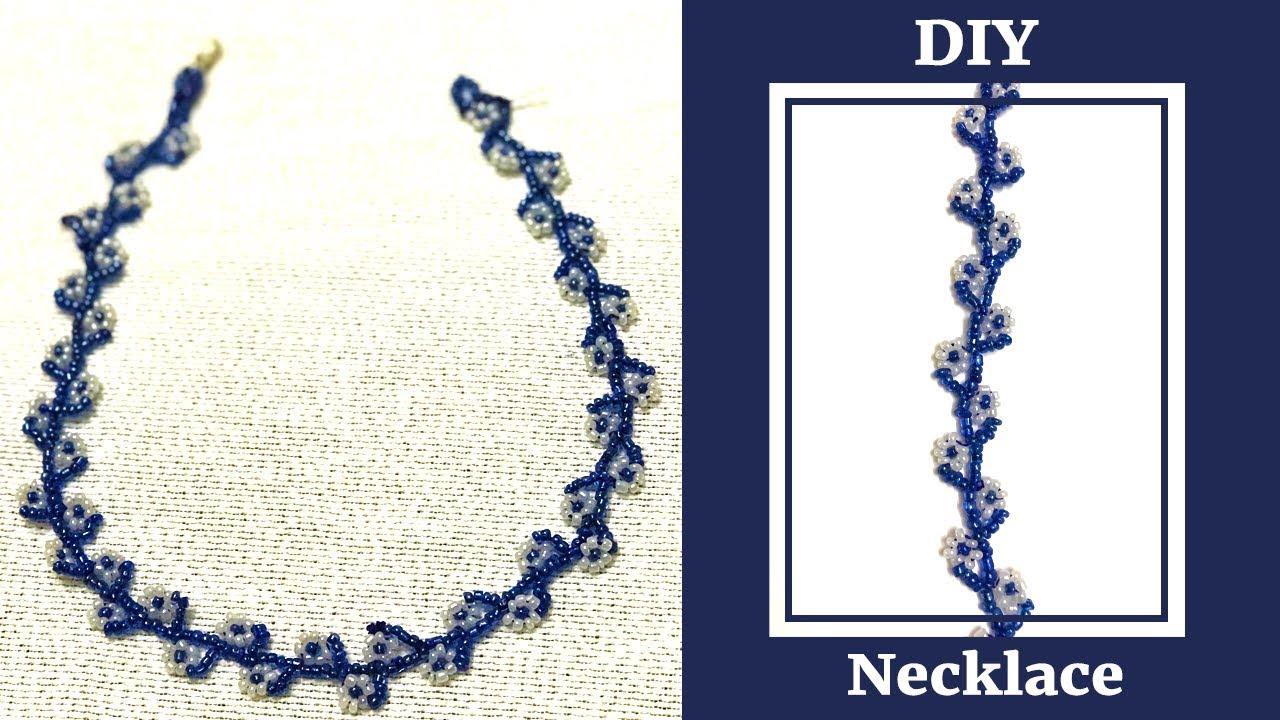 Easy to make Seed Bead Necklace | DIY Jewellery at Home - YouTube