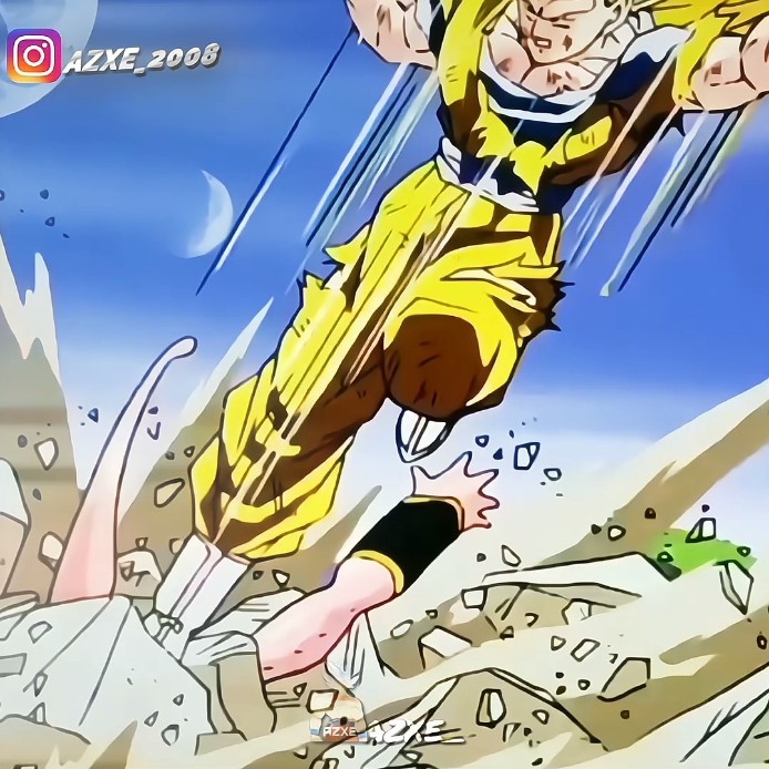 Goku leg attack on majin Buu☠️#dbz #dbs #anime #edit #trending - YouTube