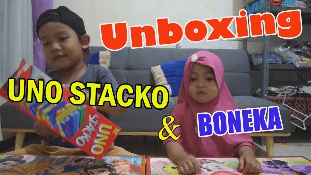 Unboxing Mainan UNO STACKO - YouTube