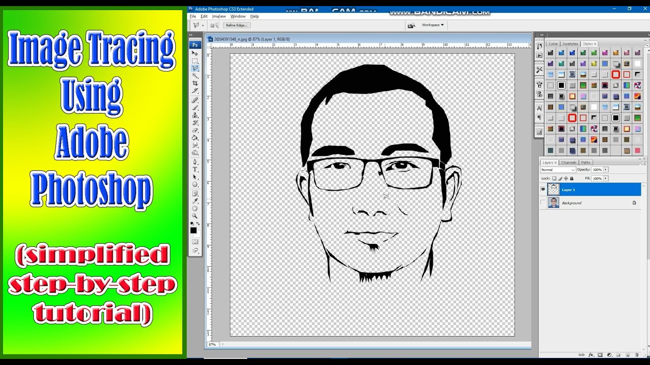 Image Tracing Using Adobe Photoshop (simplified step-by-step tutorial ...