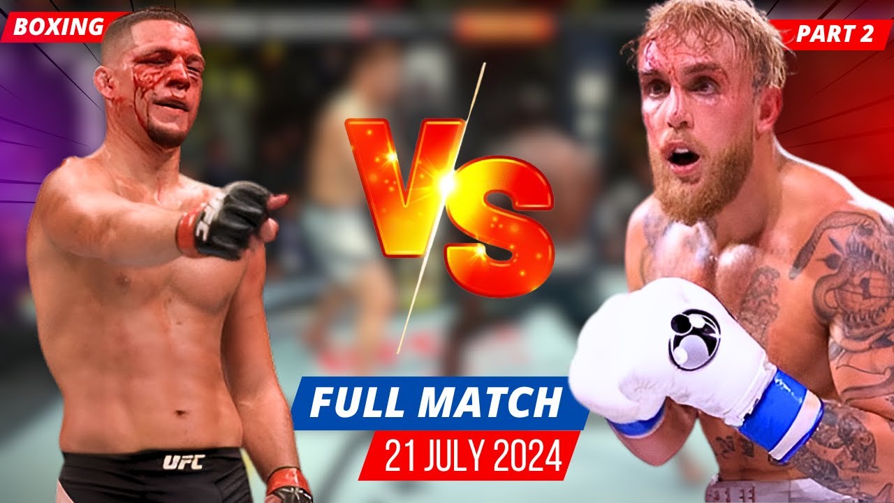 Part 2 | Jake Paul vs Nate Diaz | BOXING fight full match 2024 - YouTube