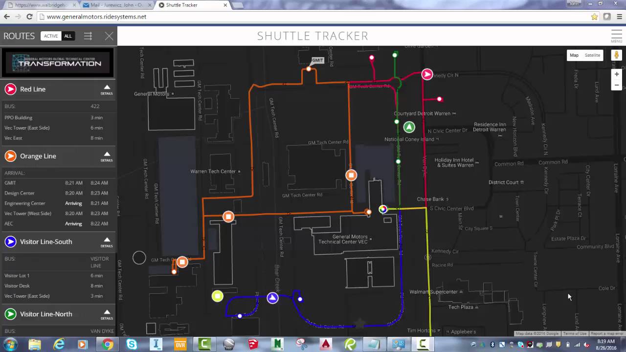 shuttle tracking - YouTube