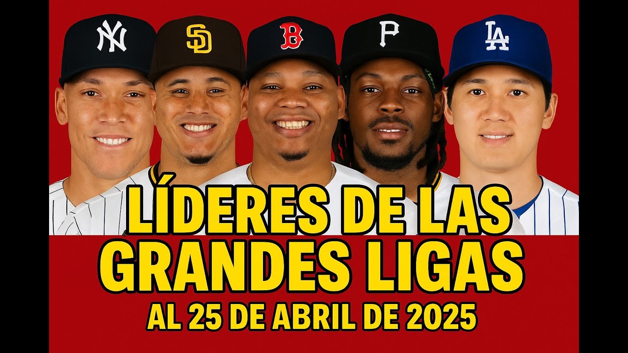 🔥 LÍDERES de la MLB 2025 al 25-5-2025 | Jonrones, Promedios, Impacto de los Latinos en Grandes ...