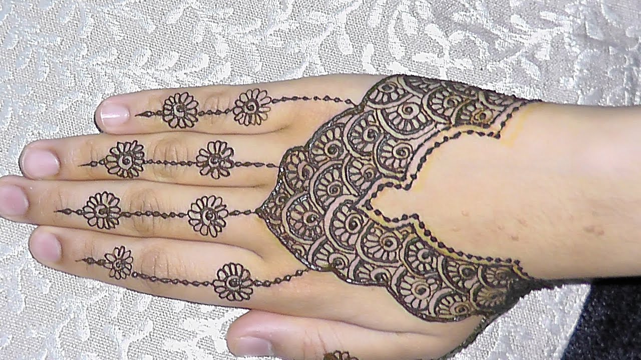 How to do a henna design for beginners - YouTube