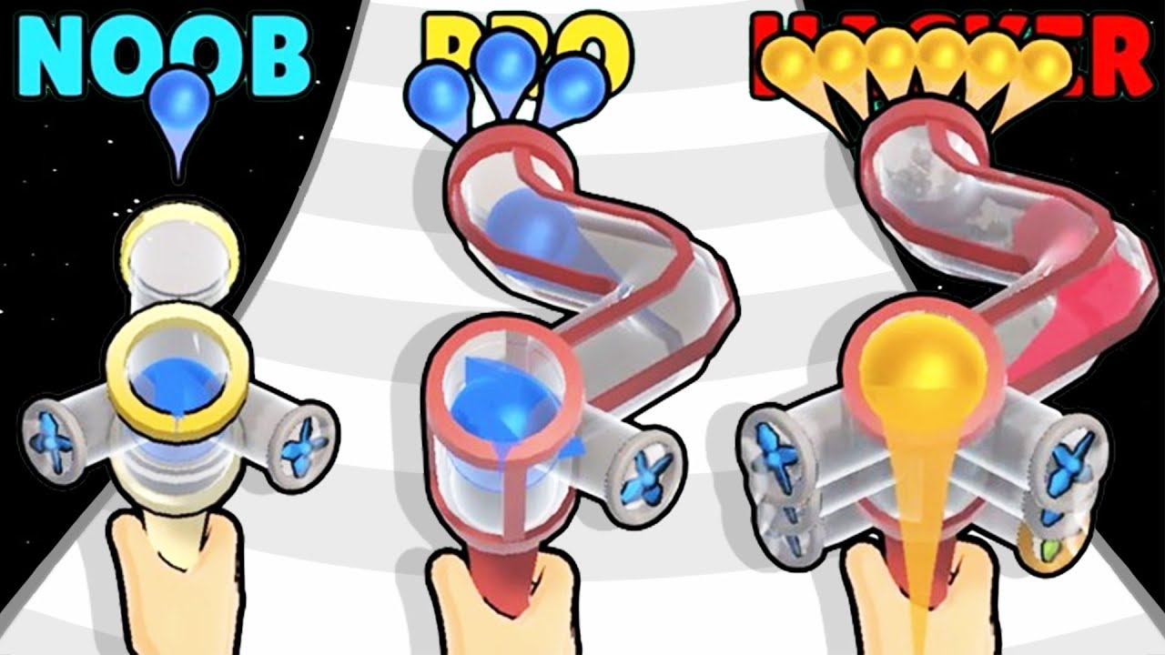 Pipe Ball Run - Gameplay All Levels - YouTube