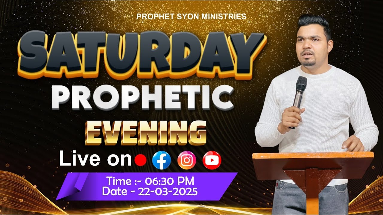 SATURDAY PROPHETIC EVENING | PROPHET SYON MINISTRIES |1 - YouTube