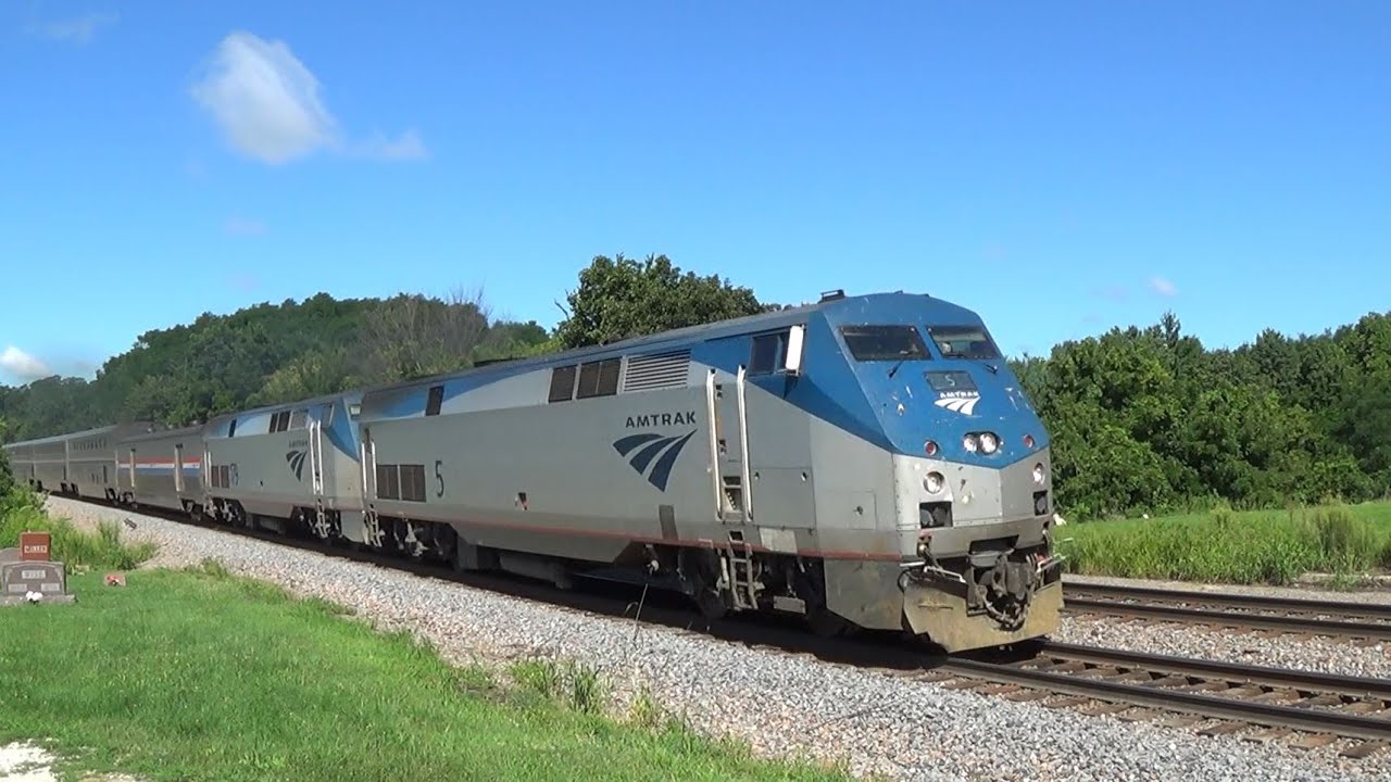 AMTK 5 Leads Amtrak #6 - YouTube