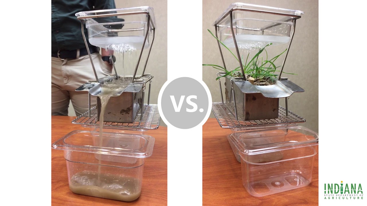 Cover crop rain simulator - YouTube