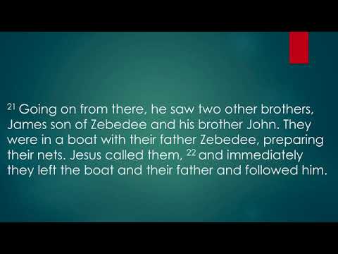 Reading: Matthew 4:12-25 - YouTube
