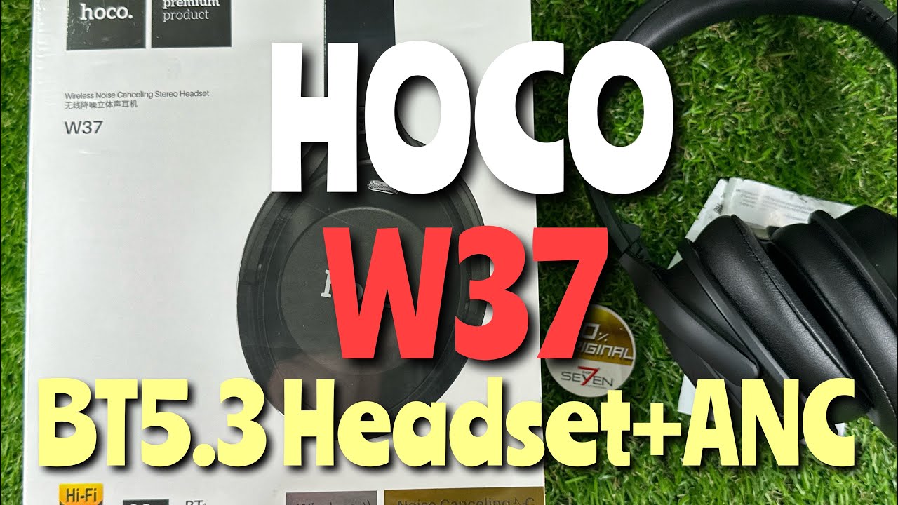 HOCO W37 Fullsize BT5.3 Headset+ANC Function(หูฟังไร้สายพร้อมระบบตัด ...