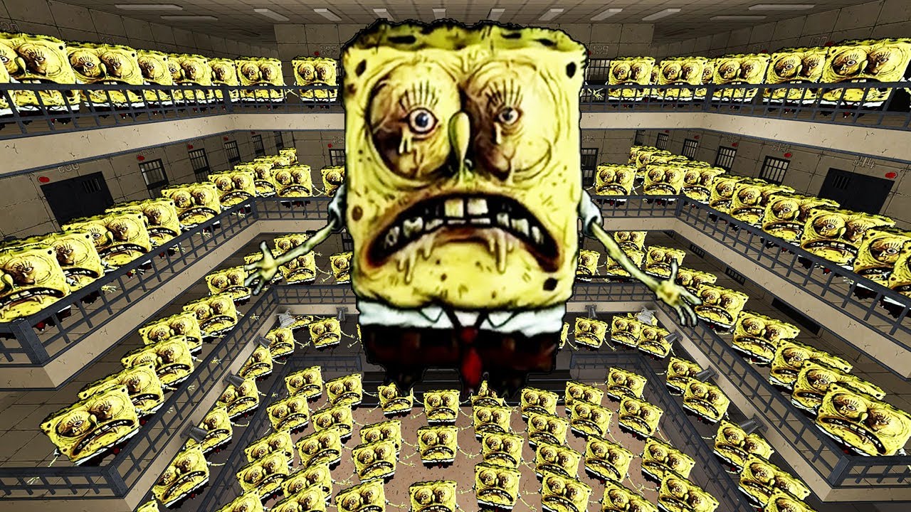 FULL SPONGE BOB IN JAIL NEXTBOT, SPRUNKI NETBOT NEW UPDATE In Garry's ...