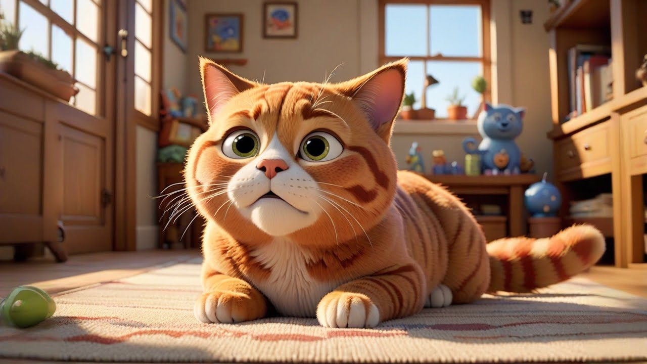 Three Purring Cats Nap on the Rug | Cozy Cat Song for Kids | Counting ...