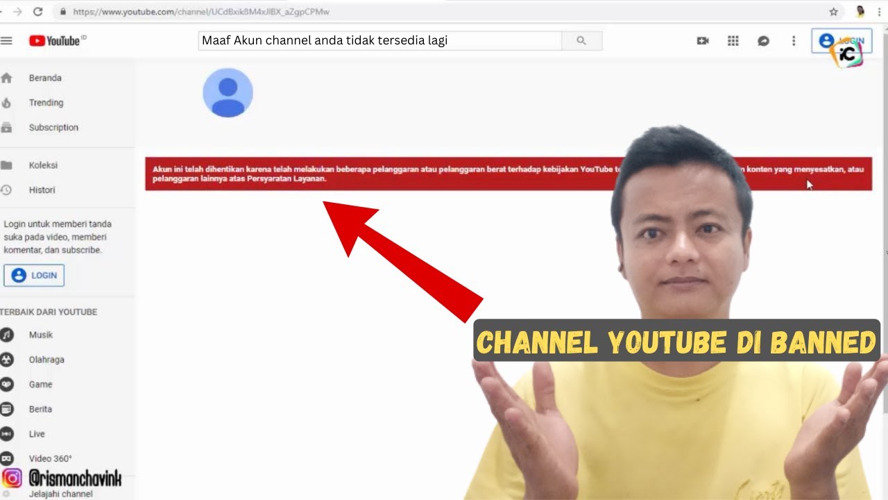 Cara Menemukan Akun Youtube Yang Di Suspend Permanen - YouTube