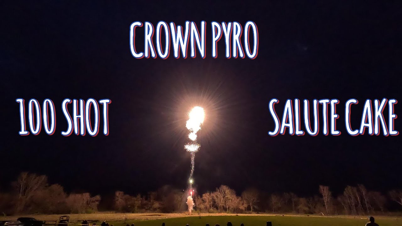 CROWN PYRO 100 SHOT COLORFUL TAIL TO TI-THUNDER #fireworks #4thofjuly # ...