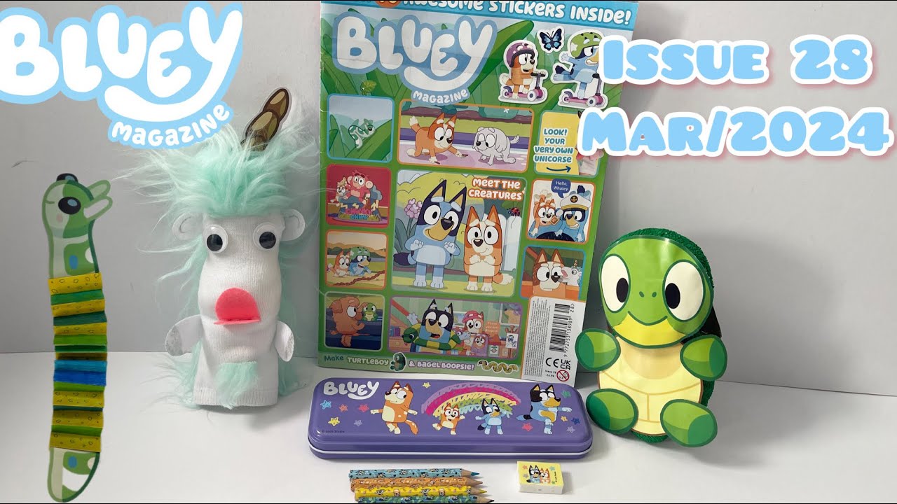 Bluey magazine, issue 28, Mar/2024, with big crafty set 🦄🦄🦄🦄 #bluey # ...