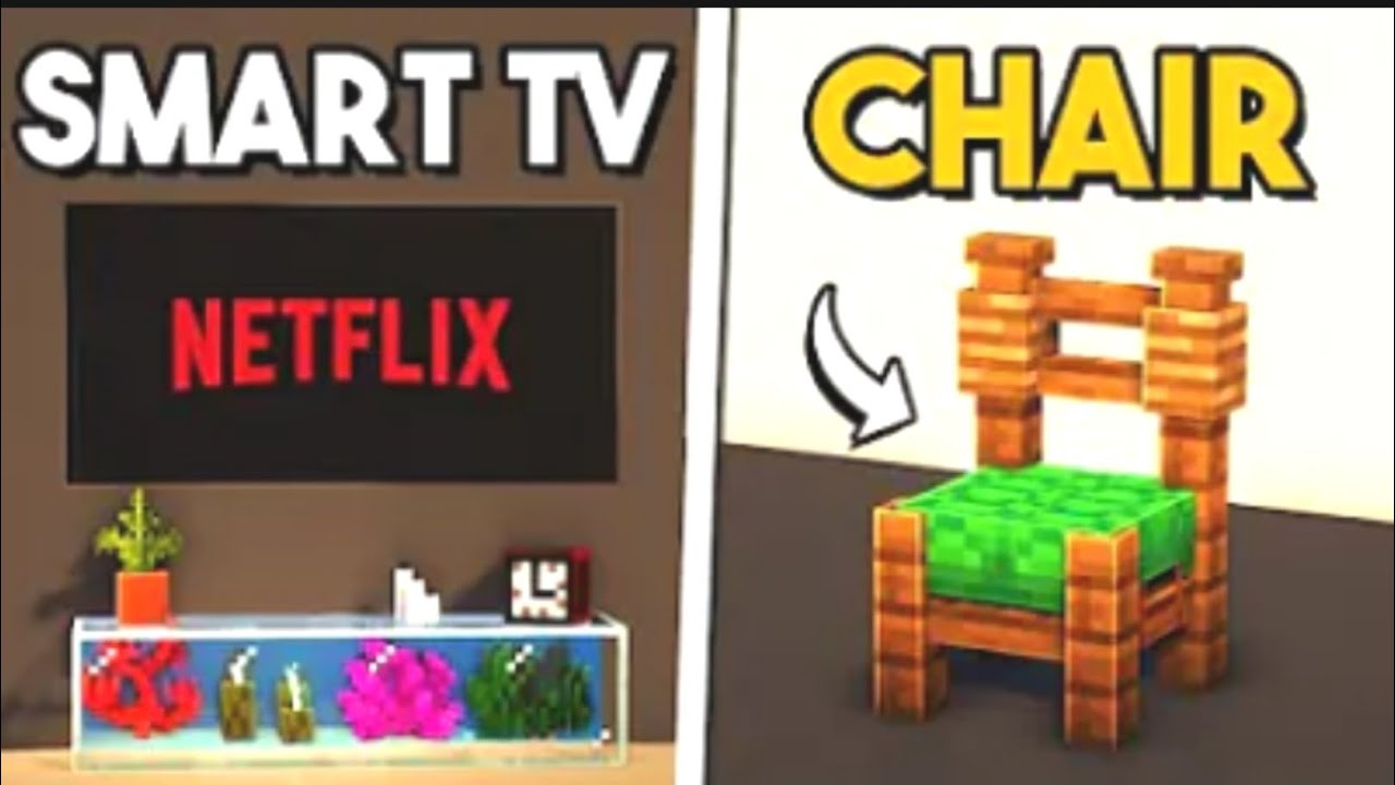 Minecraft: Minecraft 10+ living room build & ideas - YouTube
