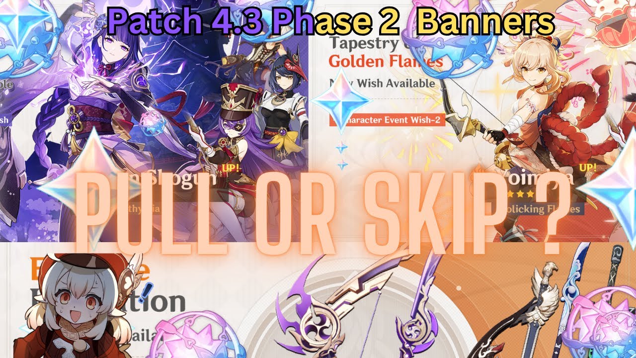 [Pull or Skip] 4.3 Phase 2 Banner and weapons Genshin Impact Romania - YouTube