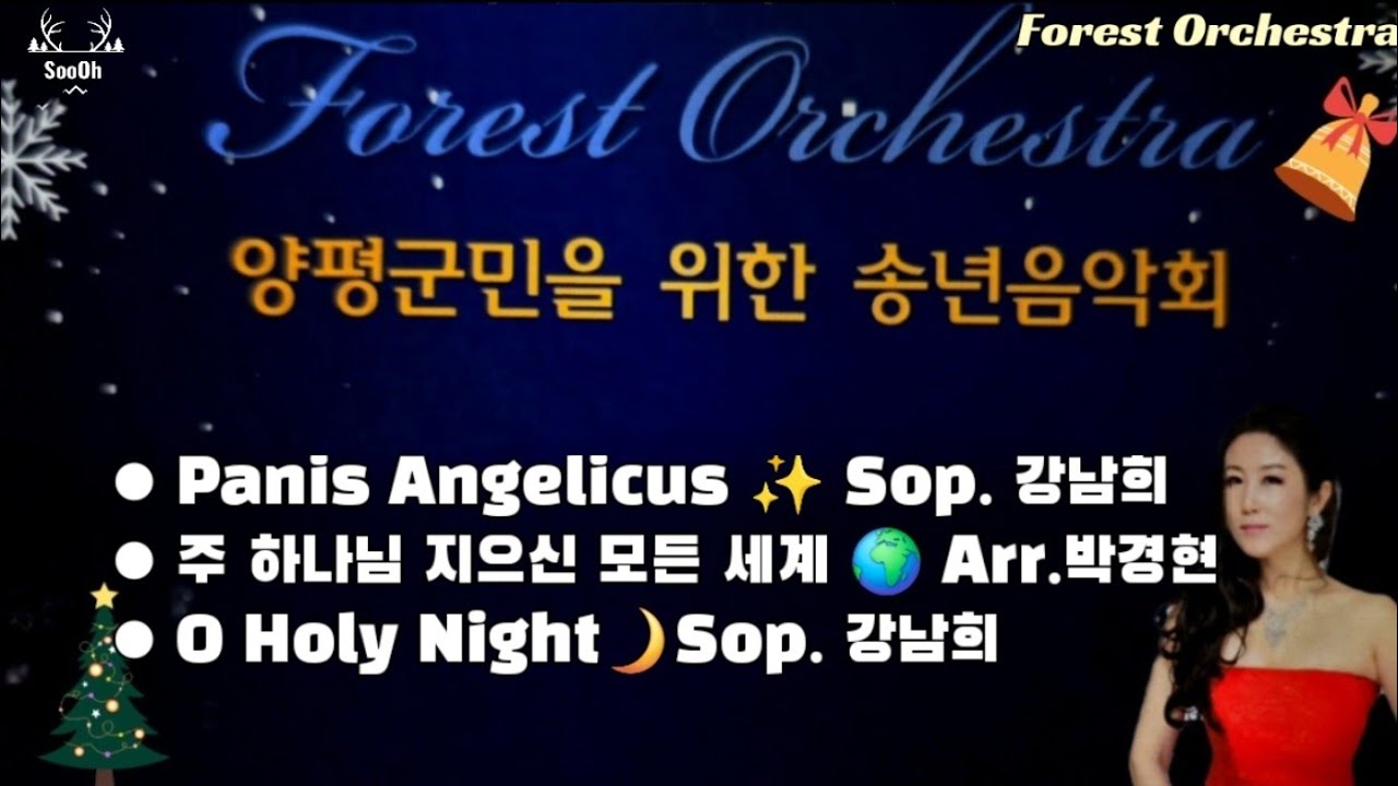 Panis Angelicus • 주 하나님 지으신 모든 세계 • O Holy Night 🎄Forest Orchestra 송년 ...