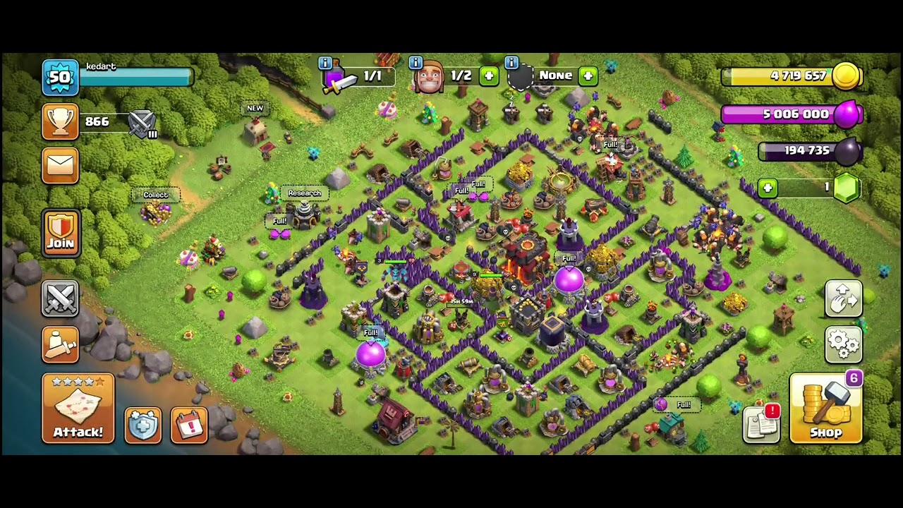 online game play COC games - YouTube