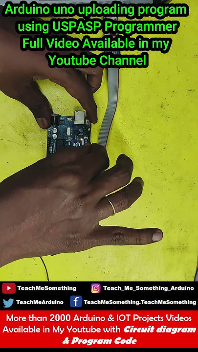 Arduino UNO upload program Using USBASP programmer - YouTube